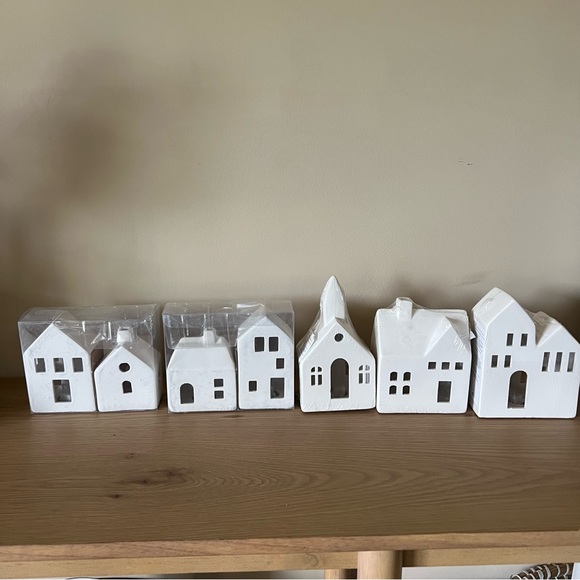 Target | Holiday | 7 Target Bullseye Playground Ceramic Prelit Houses ...